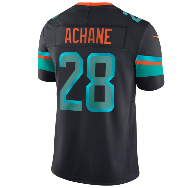 De'von Achane Miami Dolphins Pitch Blue 2025 Rivalries Collection ...