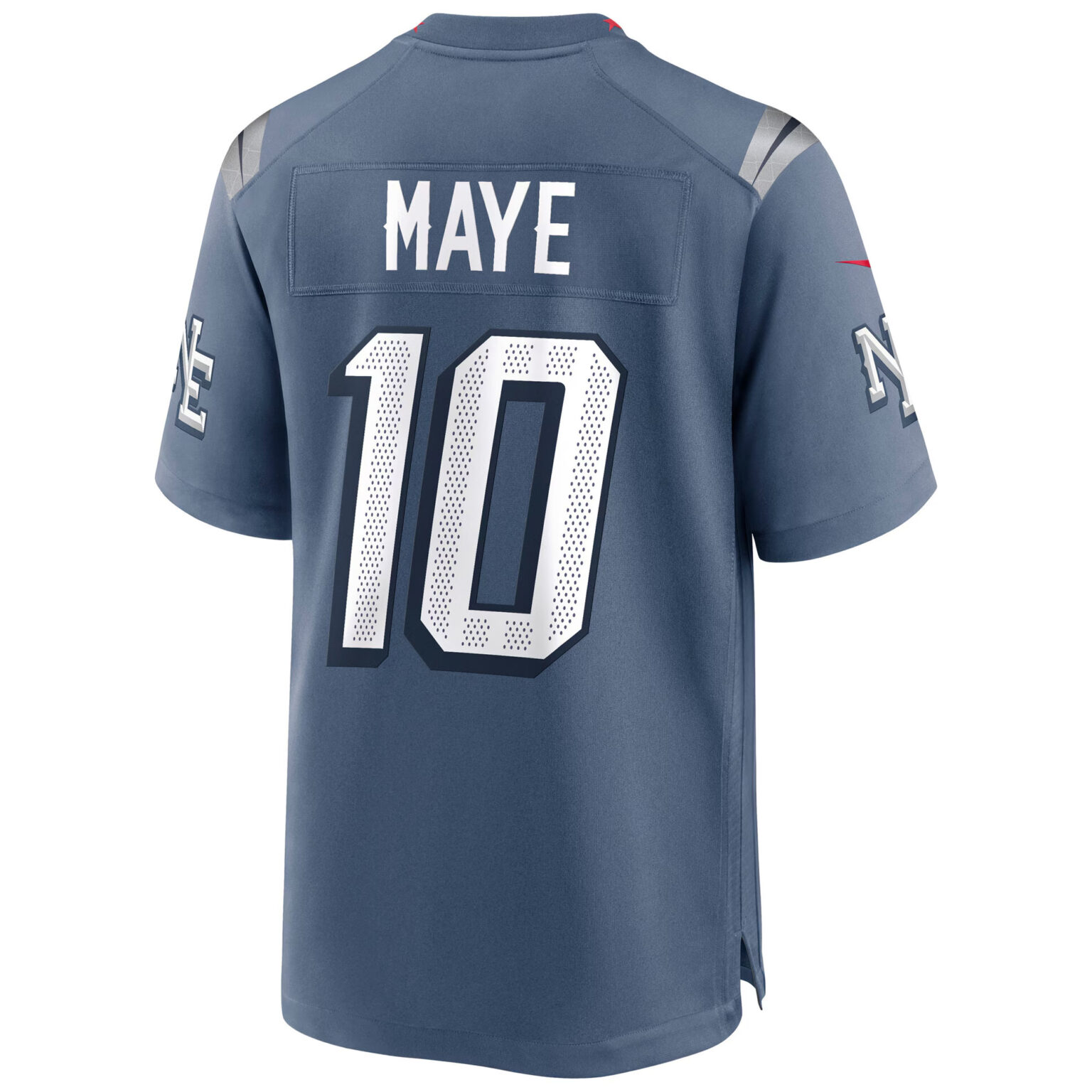 Drake Maye New England Patriots Storm Blue 2025 Rivalries Collection ...