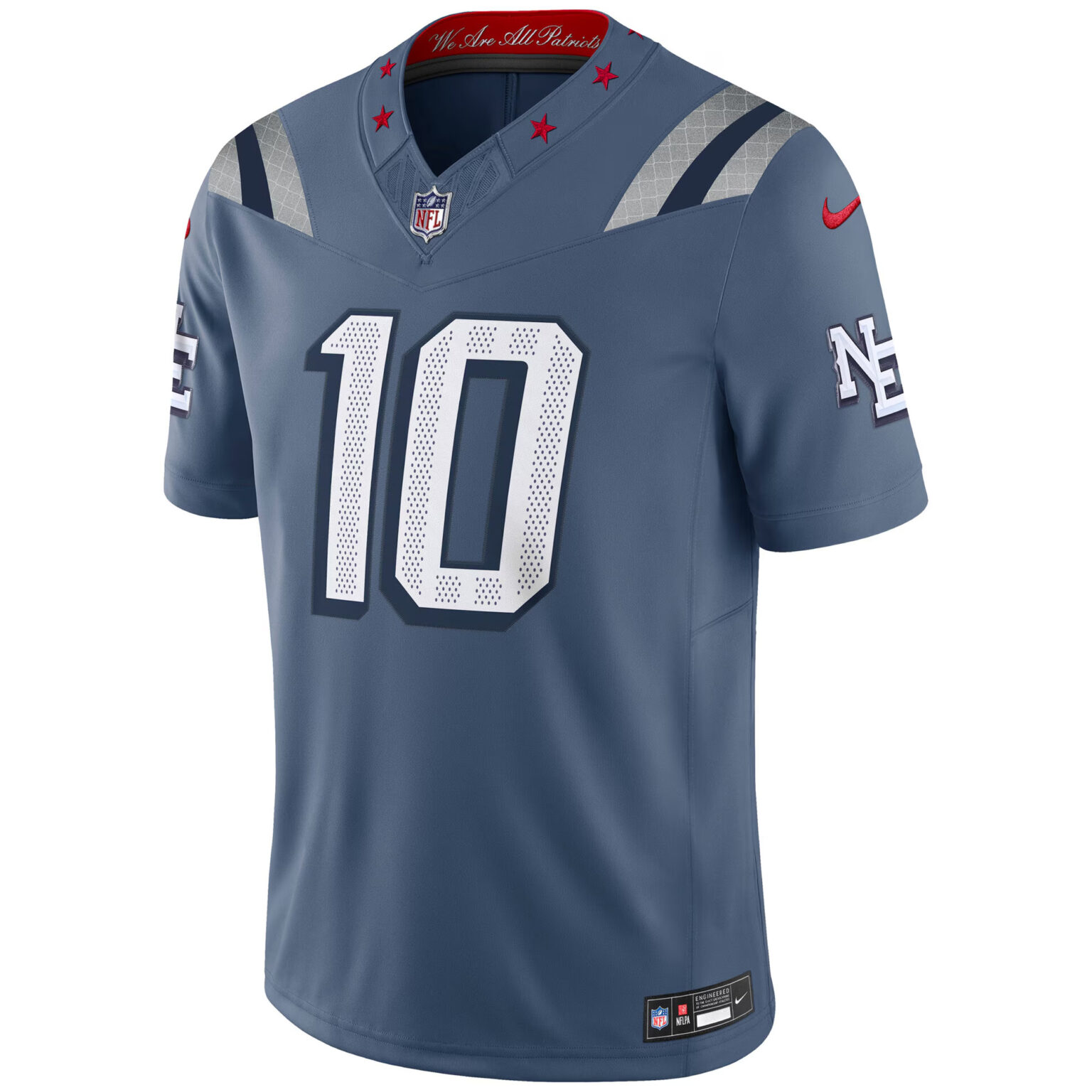Drake Maye New England Patriots Storm Blue 2025 Rivalries Collection ...