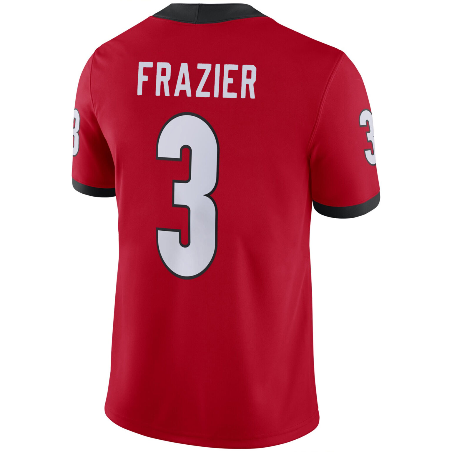 Nate Frazier Georgia Bulldogs Football Red Home Game Jersey - All Stitched
