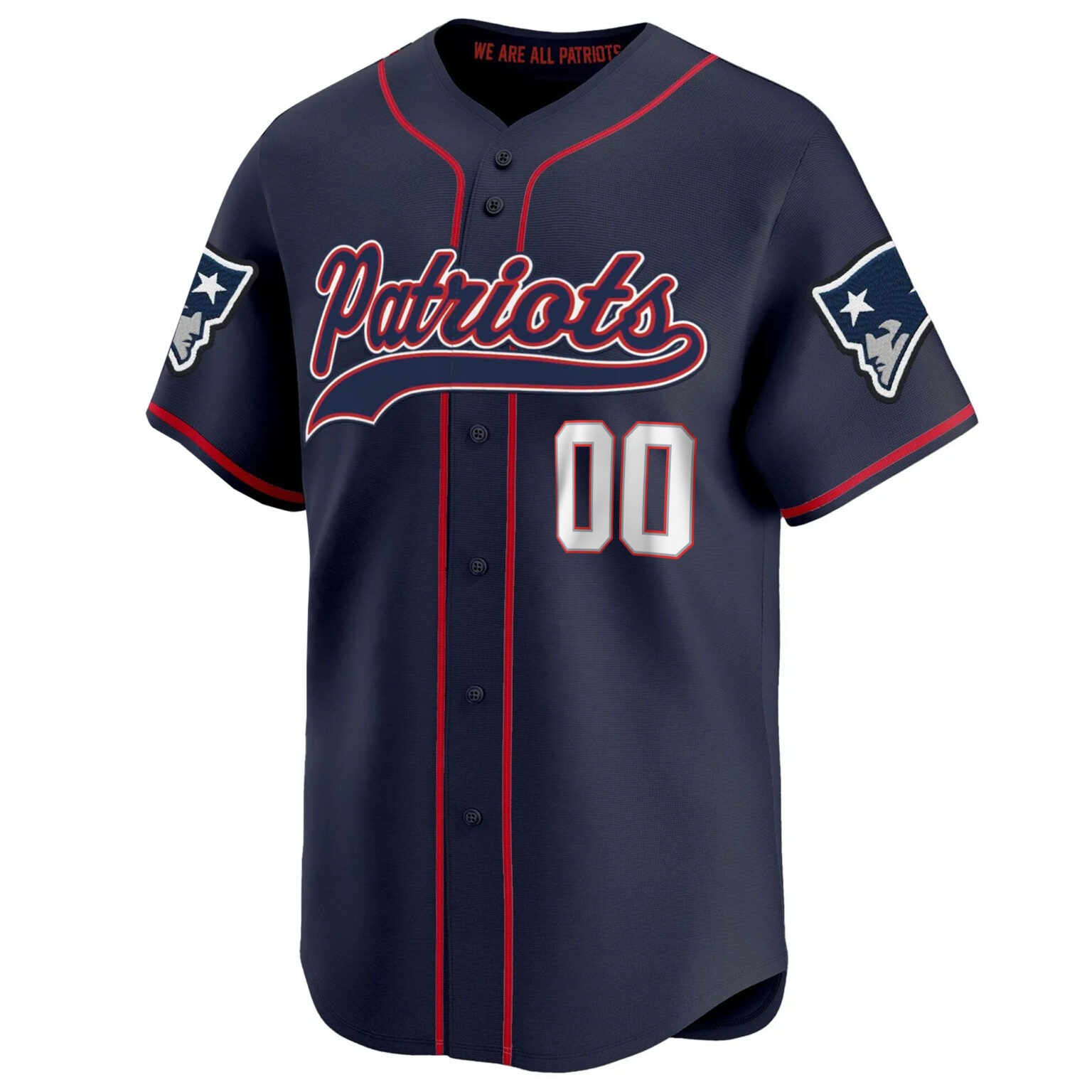 Custom New England Patriots Navy 2025 Limited Baseball Jersey - All ...