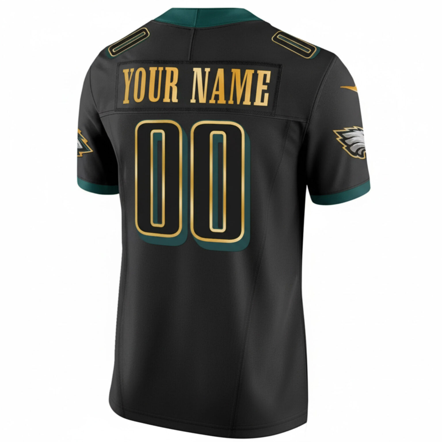 Custom Philadelphia Eagles 2025 NFC East Division Champions Black Gold ...