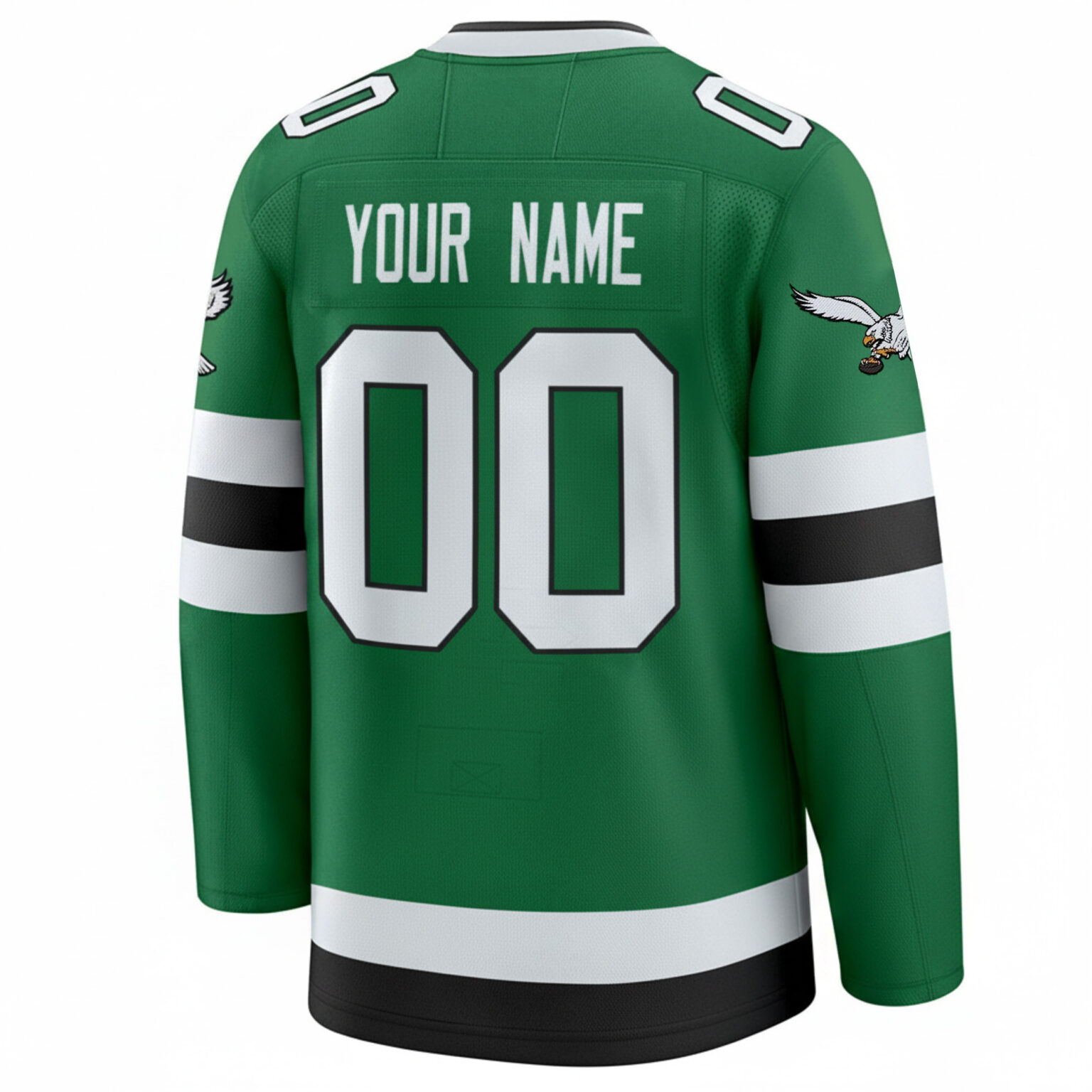 Custom Philadelphia Eagles Kelly Green Premium Hockey Jersey