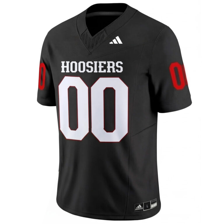 Custom Indiana Hoosiers Football Black Vapor F.U.S.E Limited Jersey
