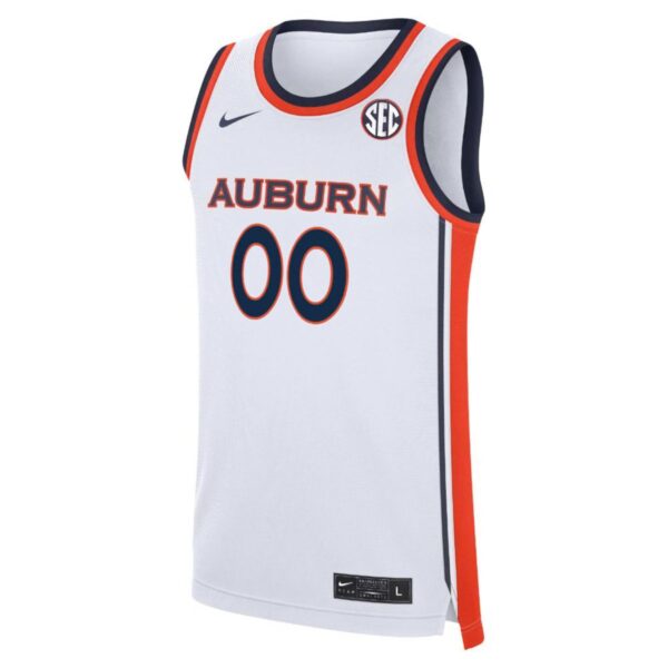 Custom Auburn Tigers Basketball 2025/26 White Home Jersey